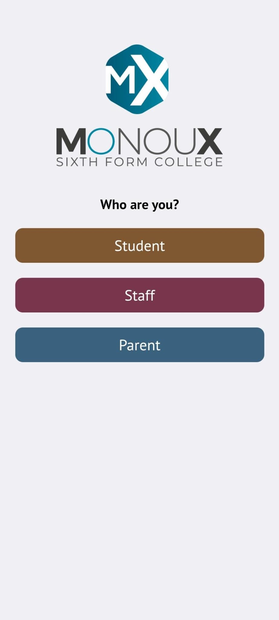 Parent App - Monoux Sixthform College